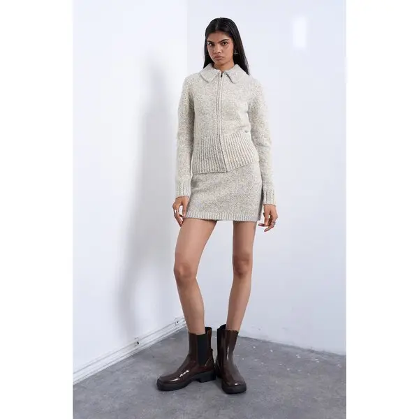 Topshop Twist Yarn Miniskirt