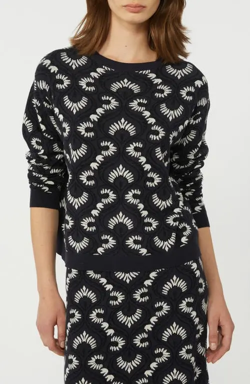Max Mara Abstract Print Crewneck Sweater