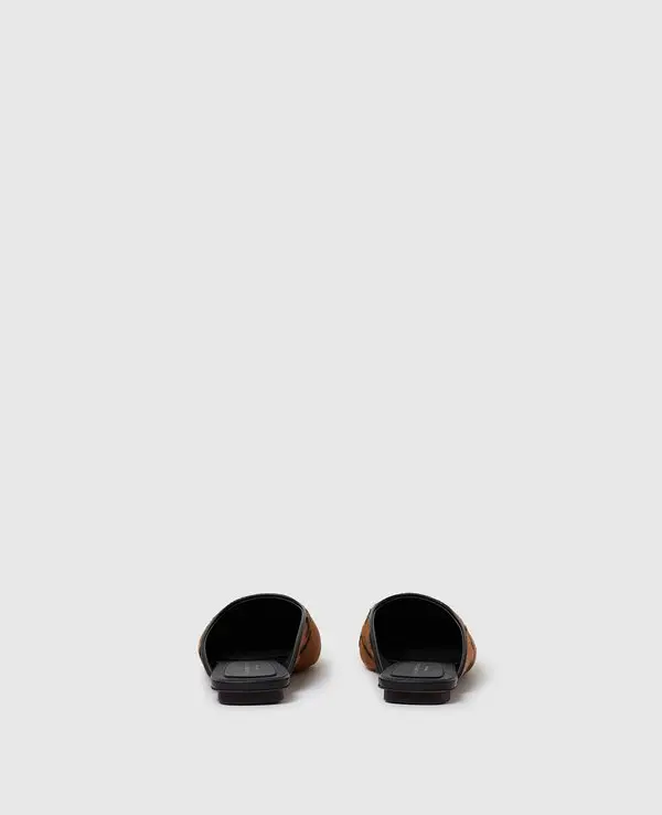 Stella McCartney Square-toe Backless Mules - Ocelot