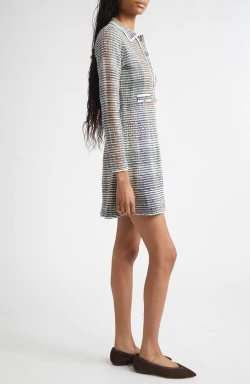 Veronica Beard Lauper Tweed Knit Minidress
