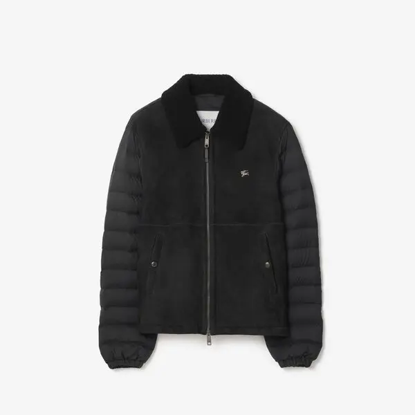 Burberry Shearling Nylon Puffer Jacket