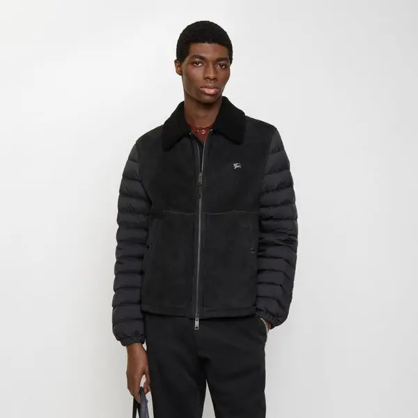 Burberry Shearling Nylon Puffer Jacket