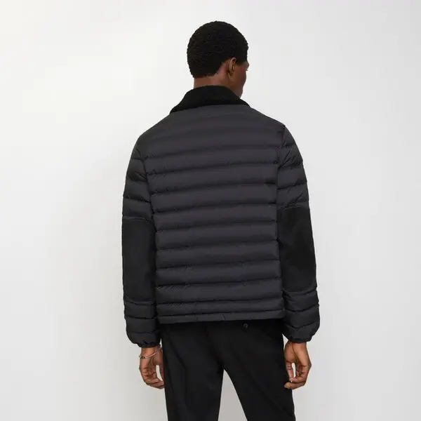 Burberry Shearling Nylon Puffer Jacket