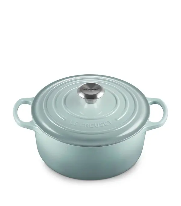 LE CREUSET Cast Iron Round Casserole Dish - Blue