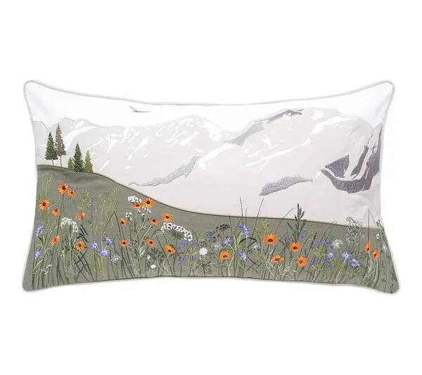 VALERIE PARR HILL Mountain Wildflowers Indoor/outdoor Lumbar Pill Ow Valerie - One-color