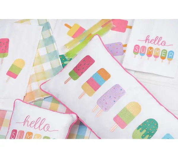 VALERIE PARR HILL Popsicles Throw Pillow Valerie