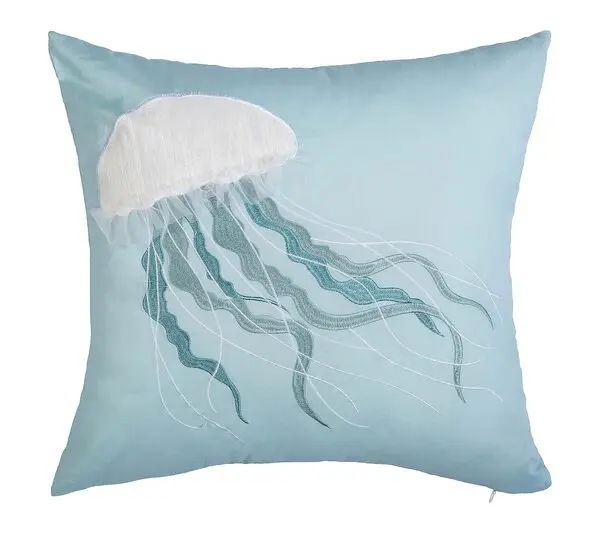 VALERIE PARR HILL Sea Glass Jellyfish Throw Pillow Valerie - One-color