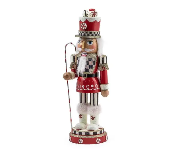 MACKENZIE-CHILDS As Is Peppermint Nutcracker