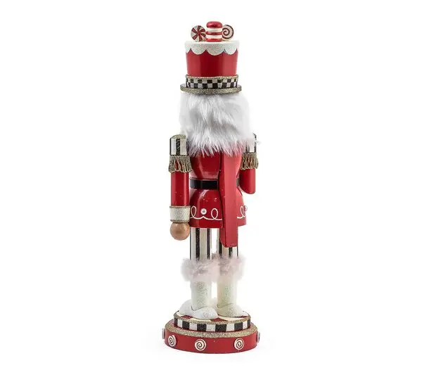 MACKENZIE-CHILDS As Is Peppermint Nutcracker