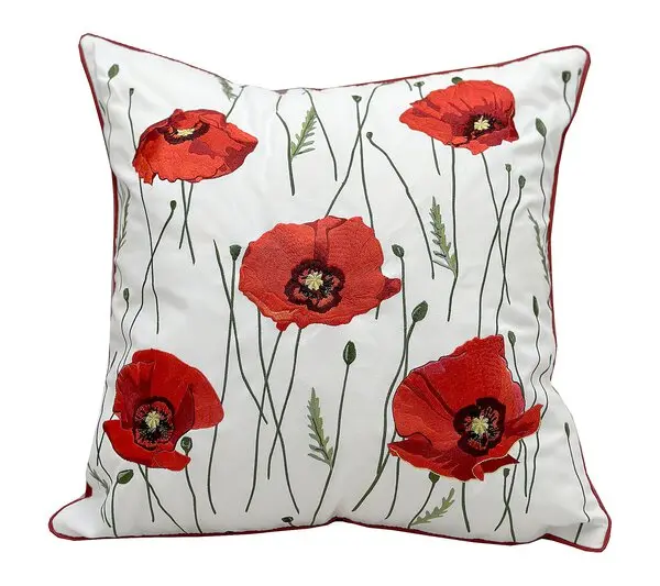 VALERIE PARR HILL Poppy Pattern Indoor/outdoor Throw Pillow Va Lerie - One-color
