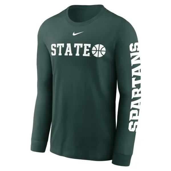 Nike Michigan State Spartans Basketball Icon College Long-sleeve T-shirt - Green