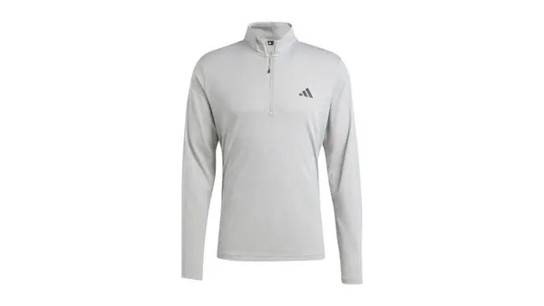 Adidas Train Essentials Long Sleeve Tee Shirt - Medium Grey Heather