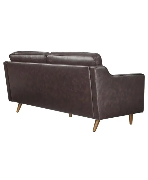 MODWAY Impart Genuine Leather Sofa - Brown