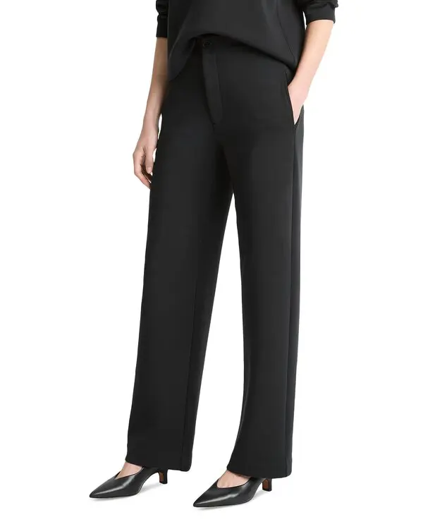 Vince High-rise Wide Leg Trousers - Black