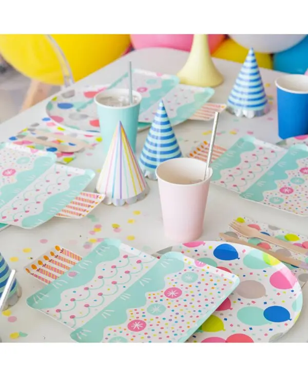 JOLLITY & CO It's A Birthday Cake Large Paper Plates, Set Of 8