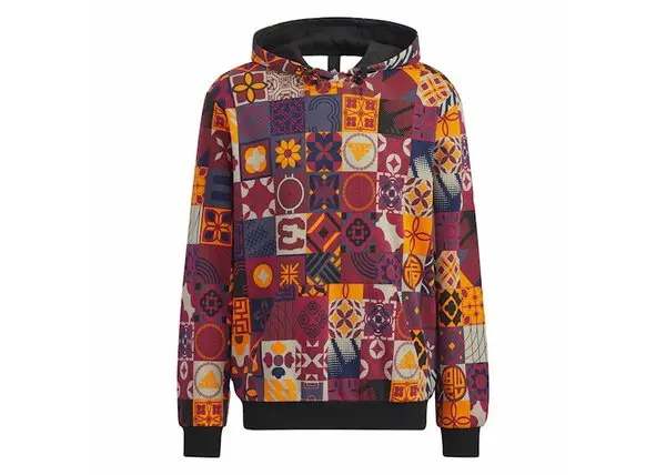Adidas Cny Allover Print Hoodie