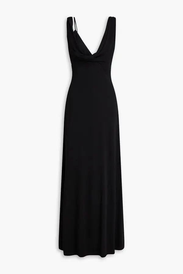 TOTEME Draped Stretch-jersey Maxi Dress
