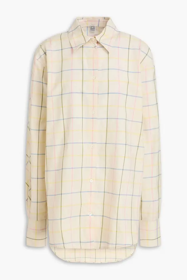 TOTEME Checked Cotton-poplin Shirt