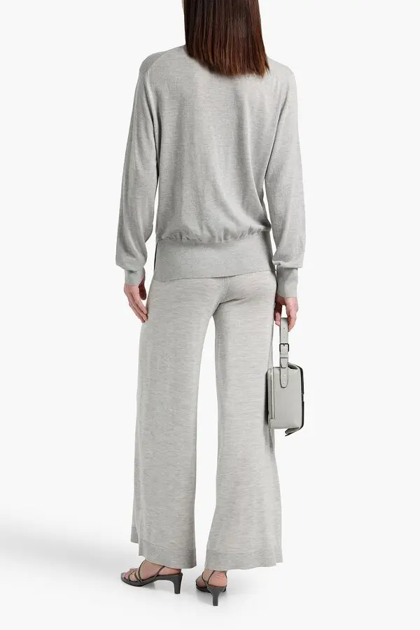 TOTEME Silk And Cashmere-blend Wide-leg Pants