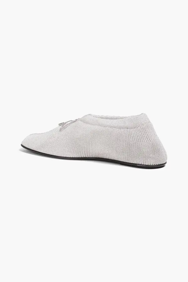 TOTEME Knitted Flats - Light Gray