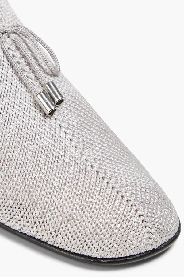 TOTEME Knitted Flats - Light Gray