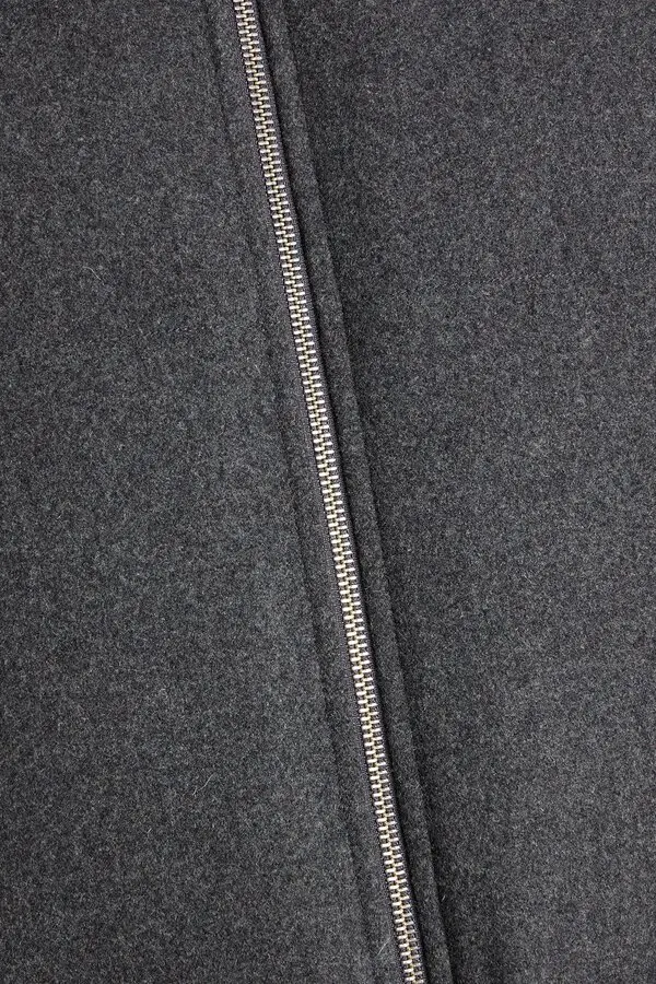 TOTEME Quilted Wool-blend Flannel Jacket - Anthracite