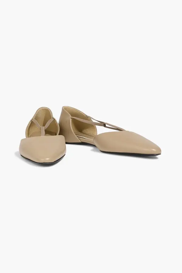 TOTEME Leather Point-toe Flats