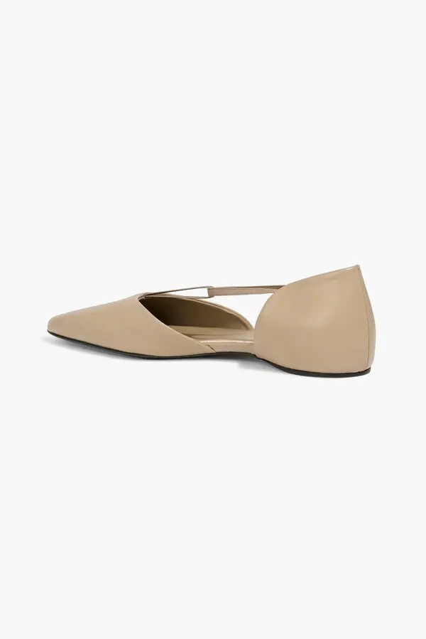 TOTEME Leather Point-toe Flats