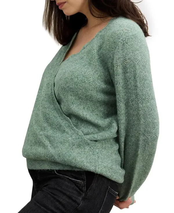 Hatch Collection Pointelle Snuggle Sweater