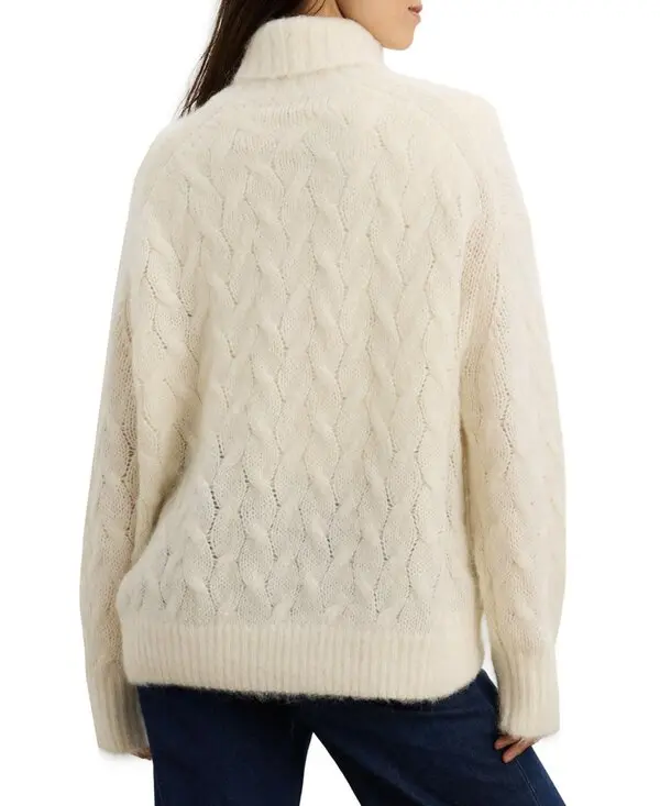 Hatch Collection Alpaca Cable Turtleneck