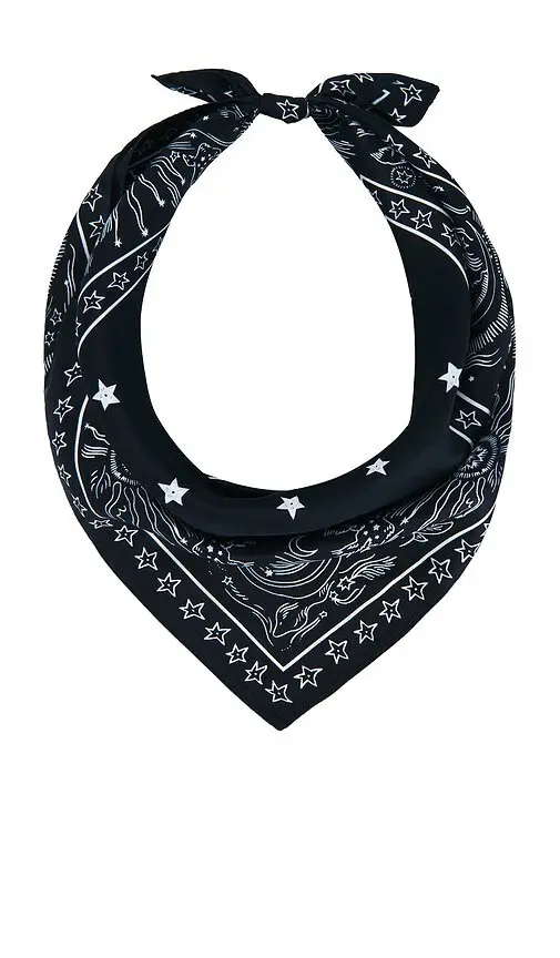 CASA CLARA Silky Headscarf In Black