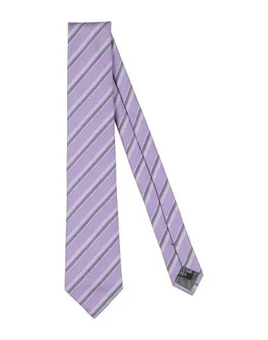 Emporio Armani Striped Jacquard Necktie - Purple