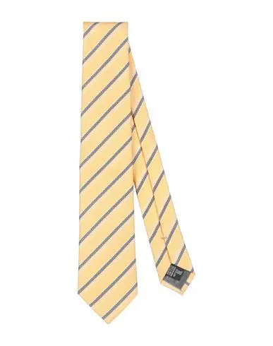 Emporio Armani Striped Jacquard Necktie - Yellow
