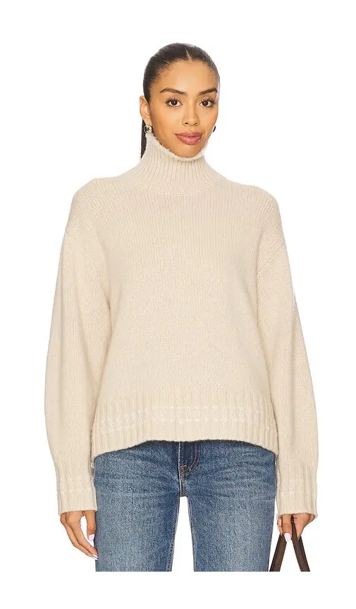 Guest In Residence Cropped Ribbed Turtleneck