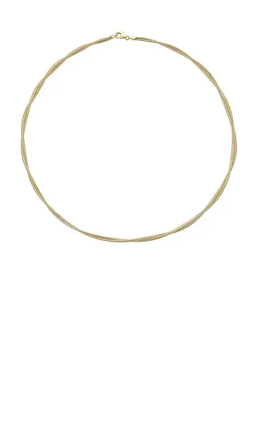 STONE AND STRAND Interwoven Necklace - 14k Yellow Gold