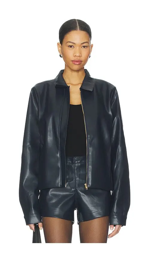 SNDYS Faux Leather Benny Jacket