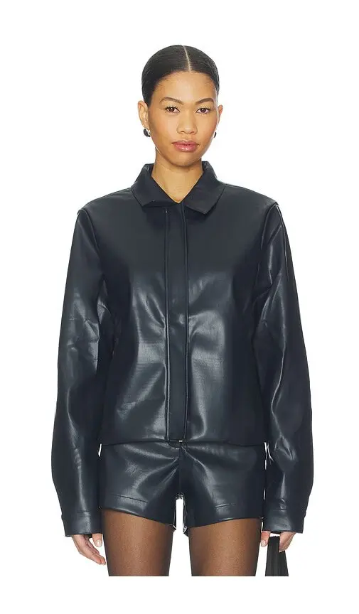 SNDYS Faux Leather Benny Jacket