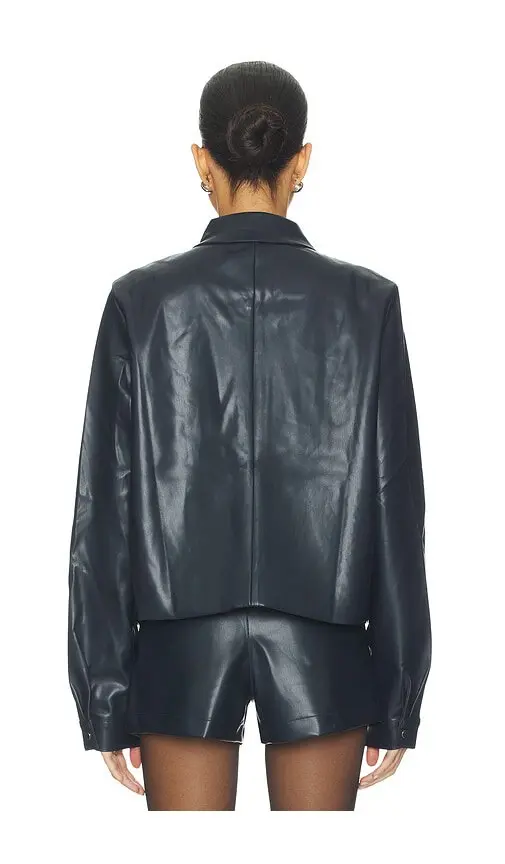 SNDYS Faux Leather Benny Jacket