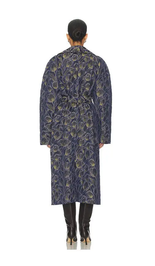 MILKWHITE Long Printed Coat