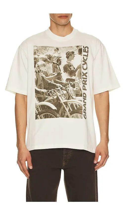 FOX RACING Circa 74 Oversized Tee In White - Off White