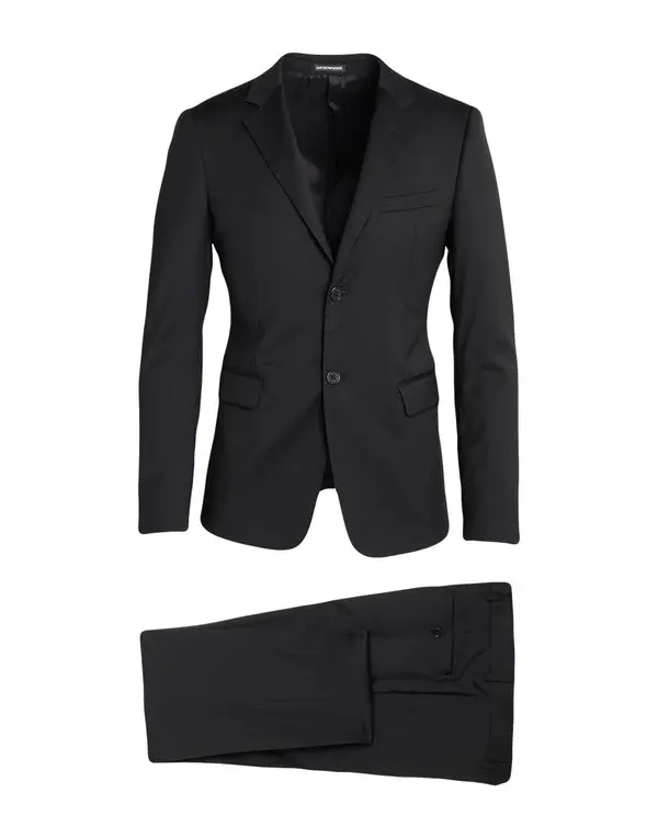 Emporio Armani Suit Size Wool, Elastane