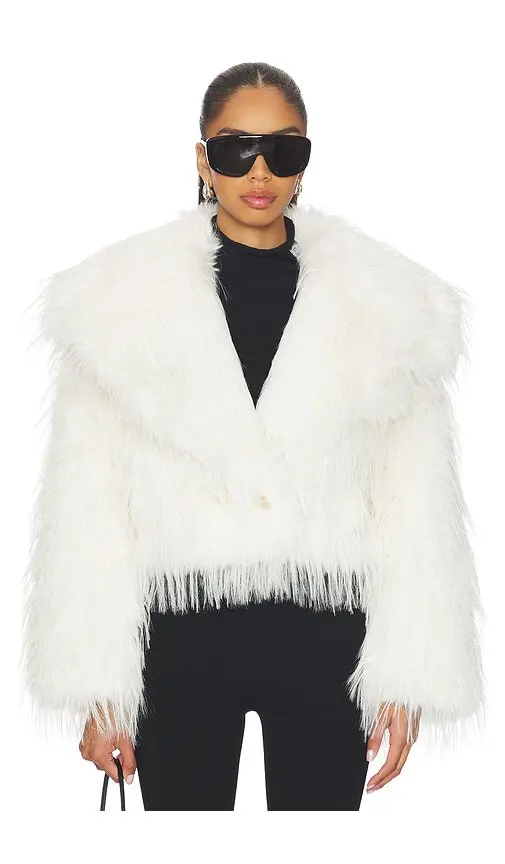 Adrienne Landau Lilith Faux Fur Jacket