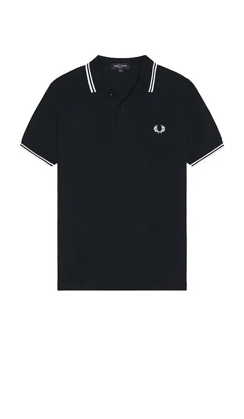 Fred Perry Twin Tipped Shirt In Navy