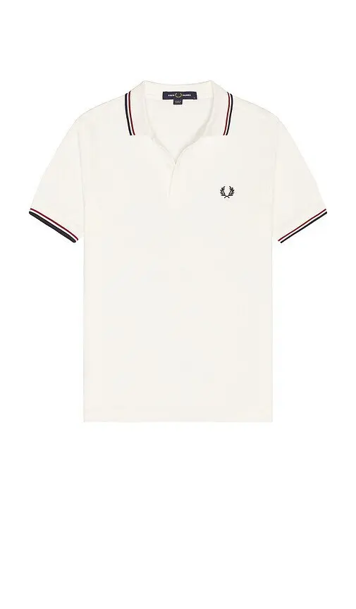 Fred Perry Twin Tipped Shirt In White