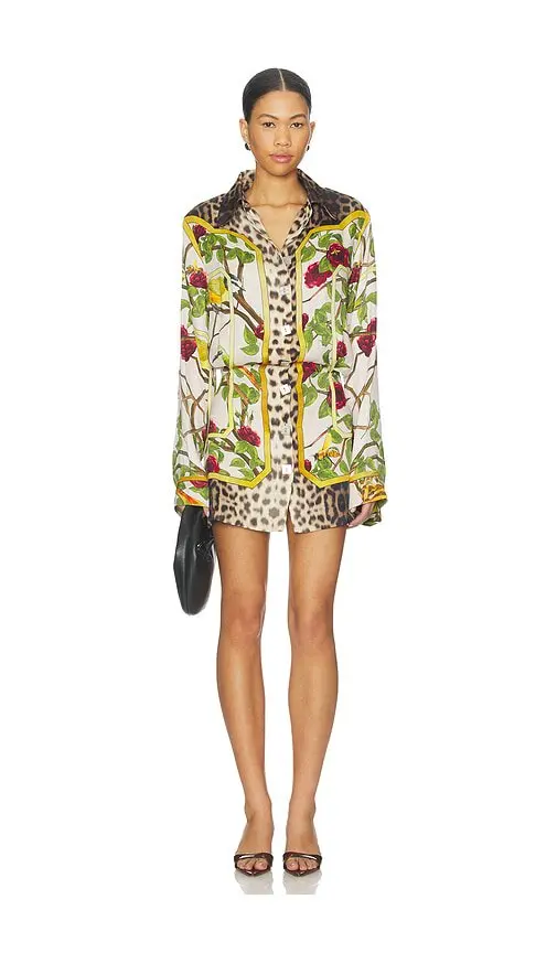 MUMA WORLD Ispahan Tailored Shirt Dress - Multi