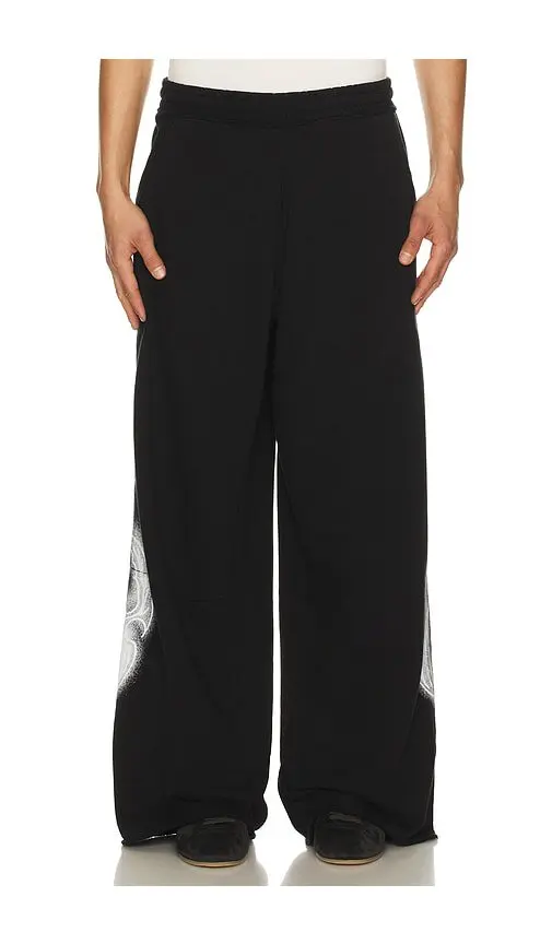 JADED LONDON Gothic Printed Joggers - Black