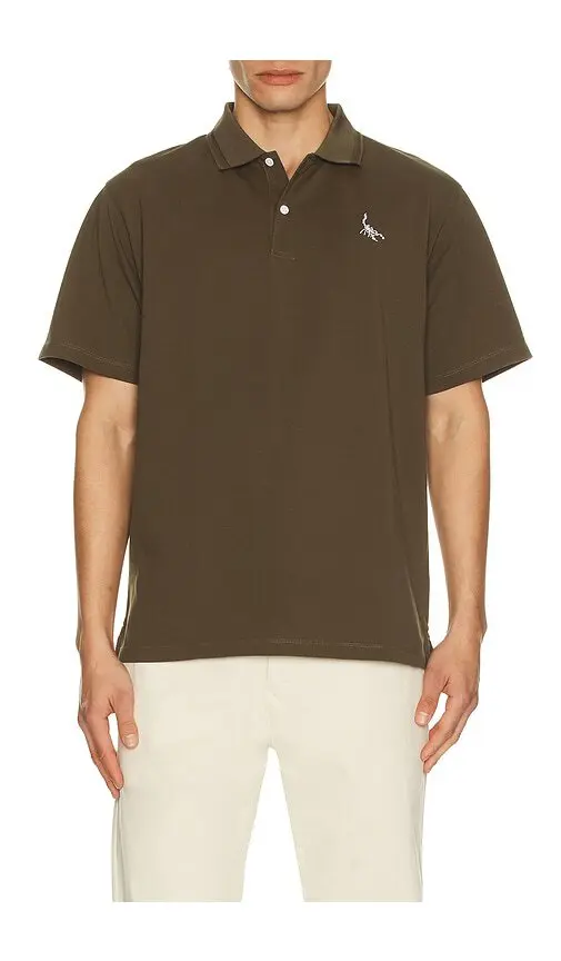 DEVEREUX GOLF The Scorpion Icon Polo - Brown
