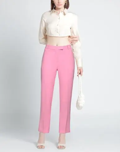 KAOS Tapered Leg High-waisted Pants - Pink