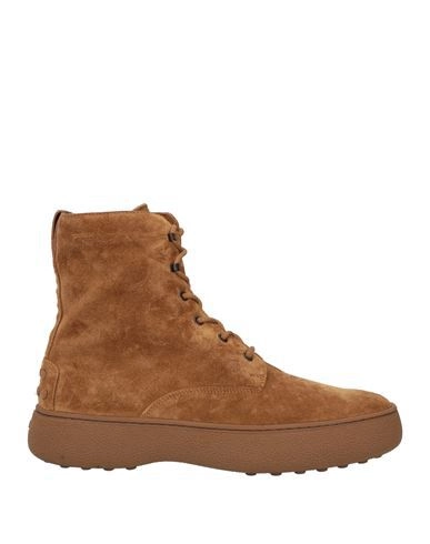 TOD'S Lace-up Leather Ankle Boots - Beige