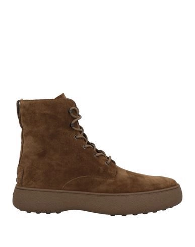 TOD'S Lace-up Leather Ankle Boots - Green